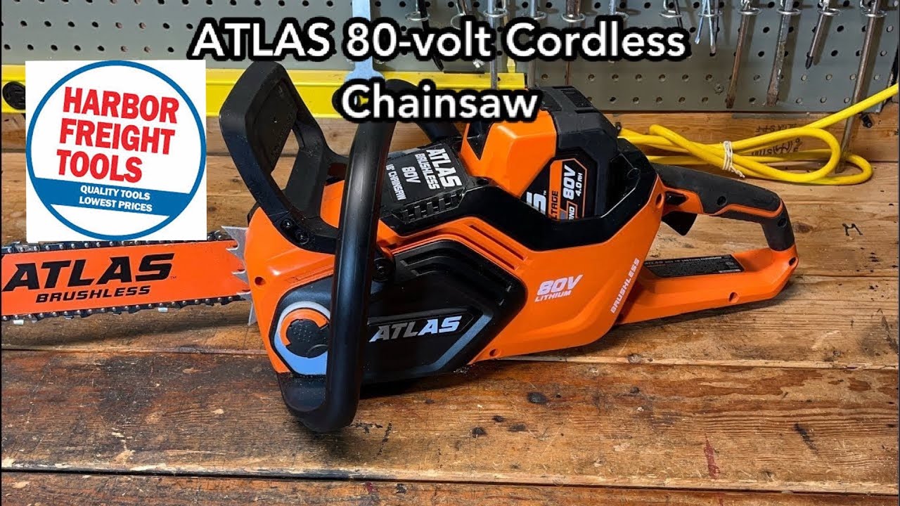 ATLAS 80-volt chainsaw - review - YouTube