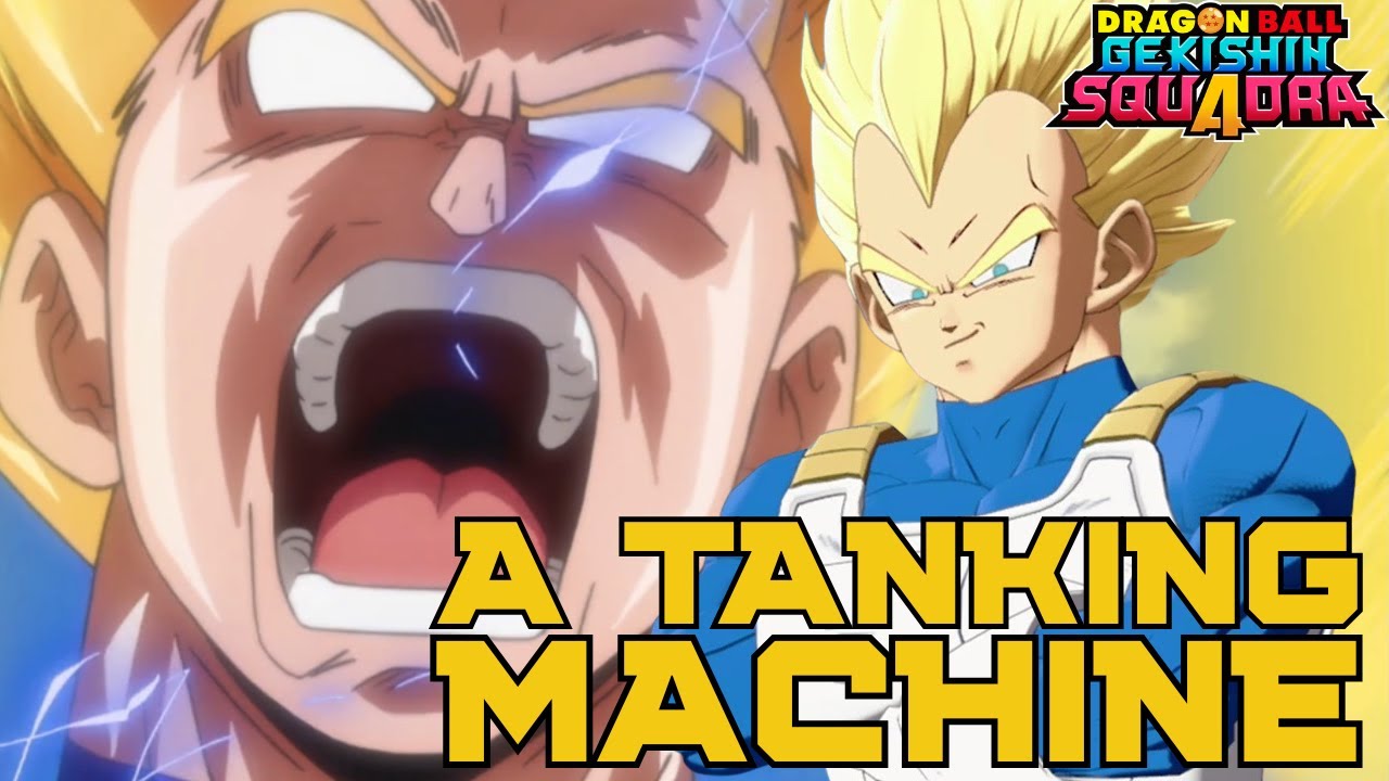 SUPER SAIYAN VEGETA IS A TANKING MACHINE (DB GEKISHIN SQUADRA) - YouTube