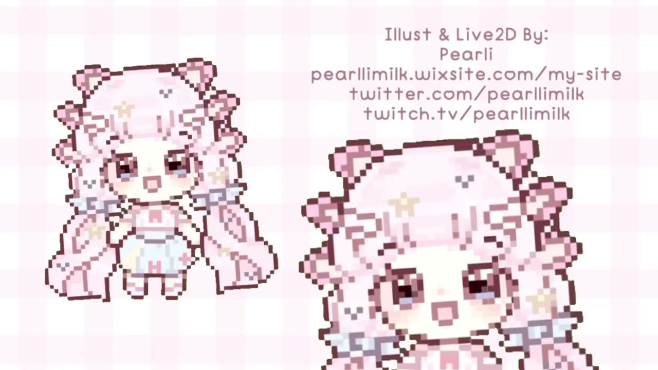 ꒰Live2D Vtuber Model Showcase꒱ Pixel Pearli - YouTube