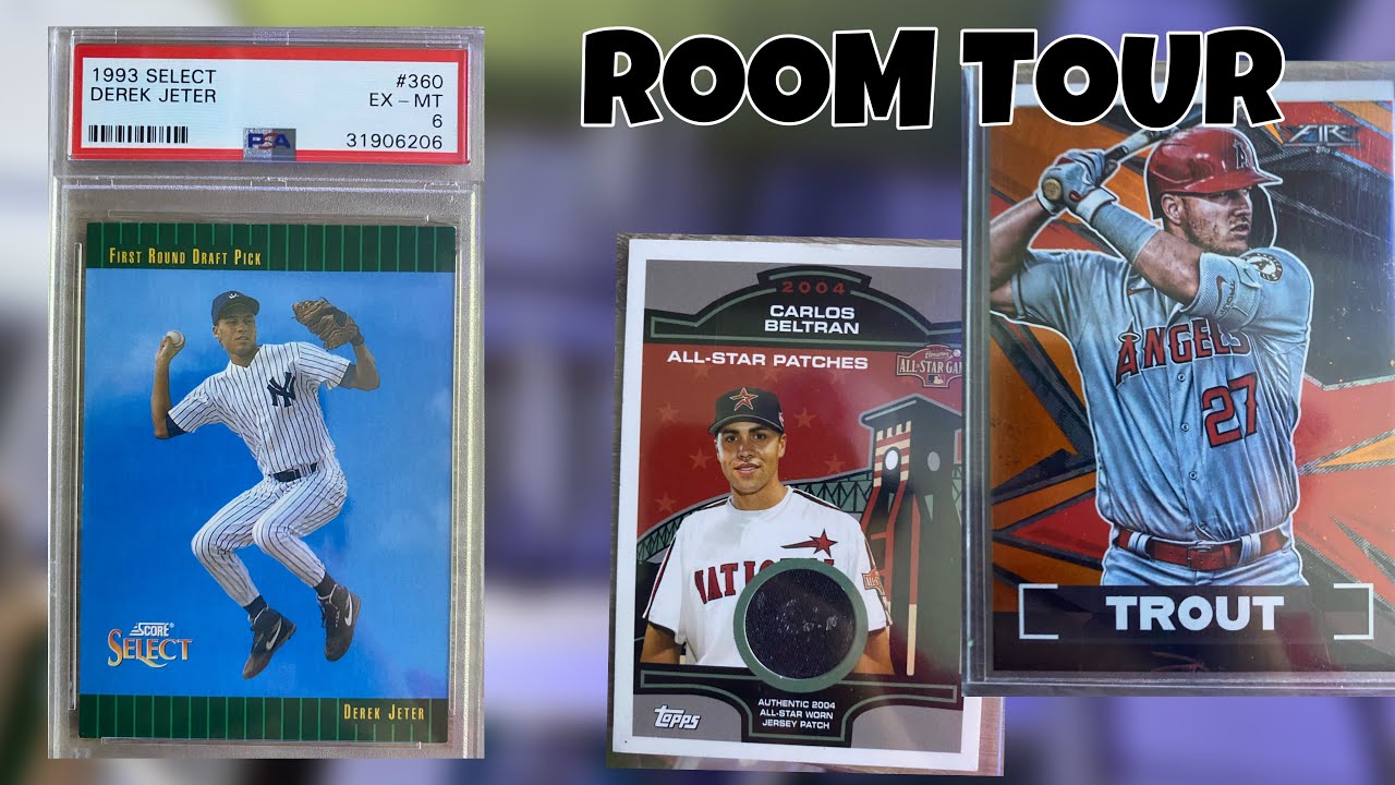 MY BASEBALL CARDS + ROOM TOUR!!! - YouTube
