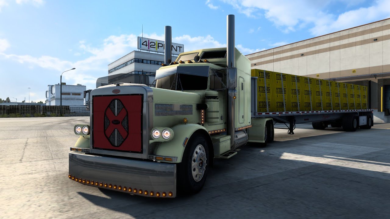 ATS (1.46). Peterbilt 359 by Outlaw Transport. Trailers & Cargo Pack by ...