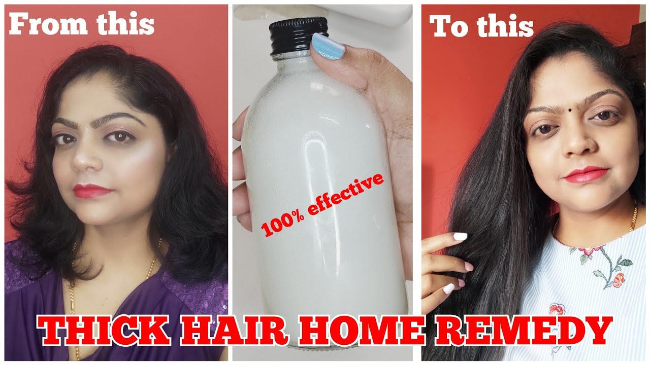 THICK HAIR GROWTH in 30 days| World's best home remedy for thick hair ...