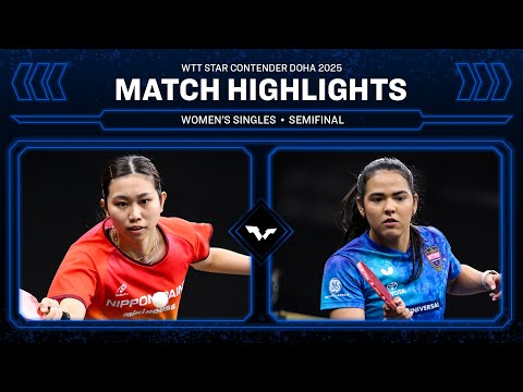 Hitomi Sato vs Adriana Diaz | WS SF | WTT Star Contender Doha 2026