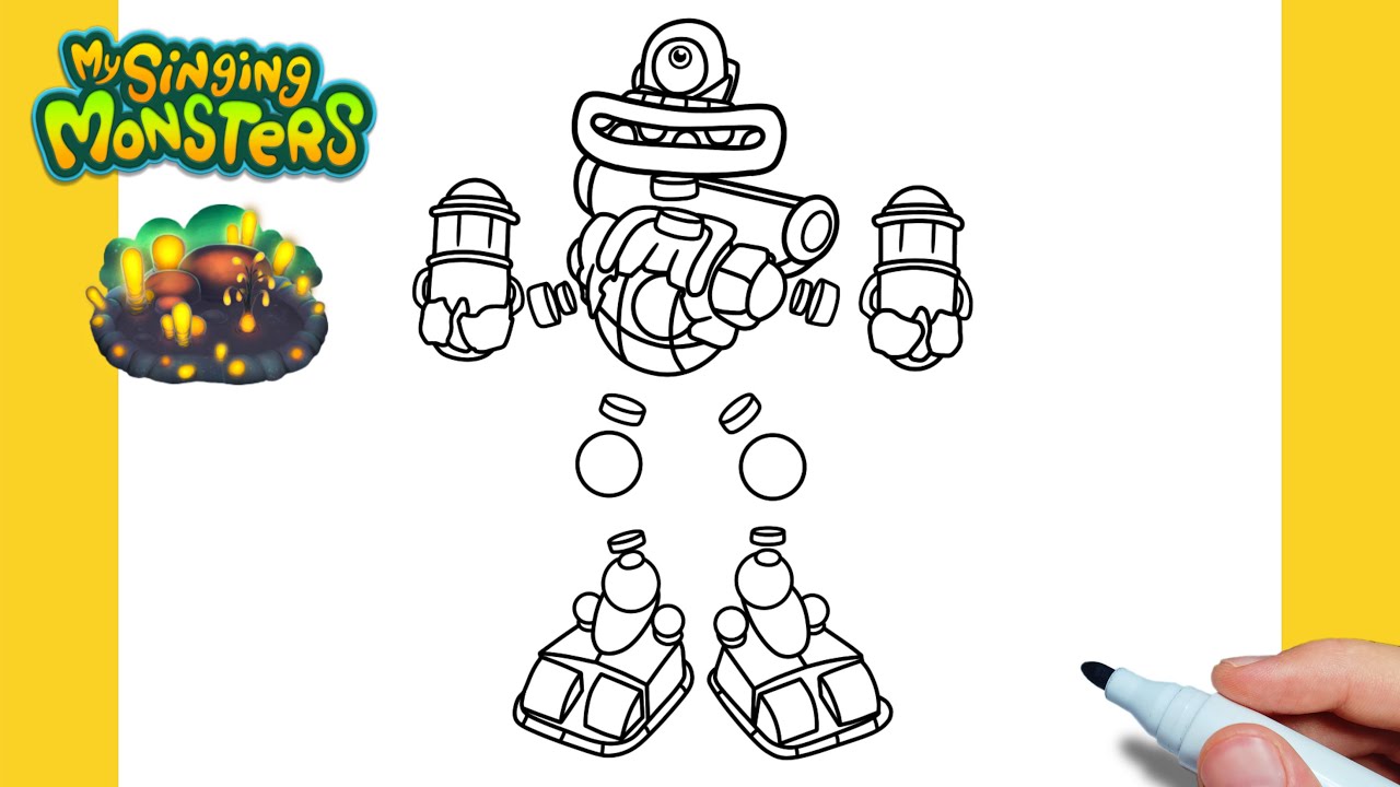 How to draw LIGHT EPIC WUBBOX easy / drawing my singing monsters epic ...