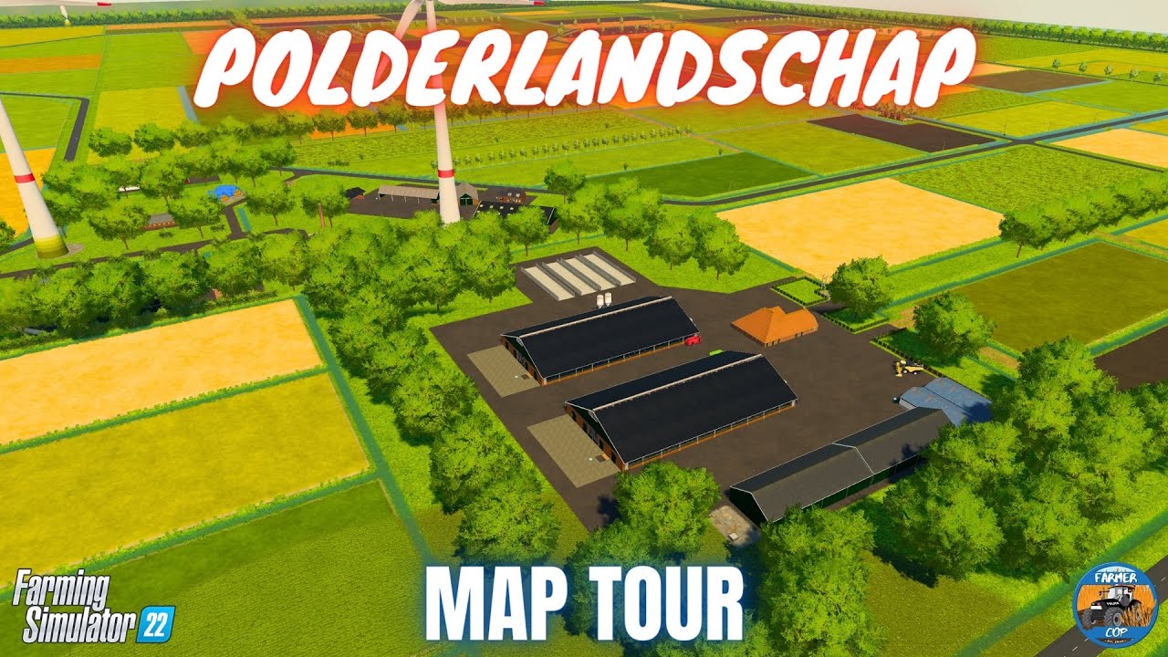 POLDERLANDSCHAP - Map Tour - Farming Simulator 22 - YouTube