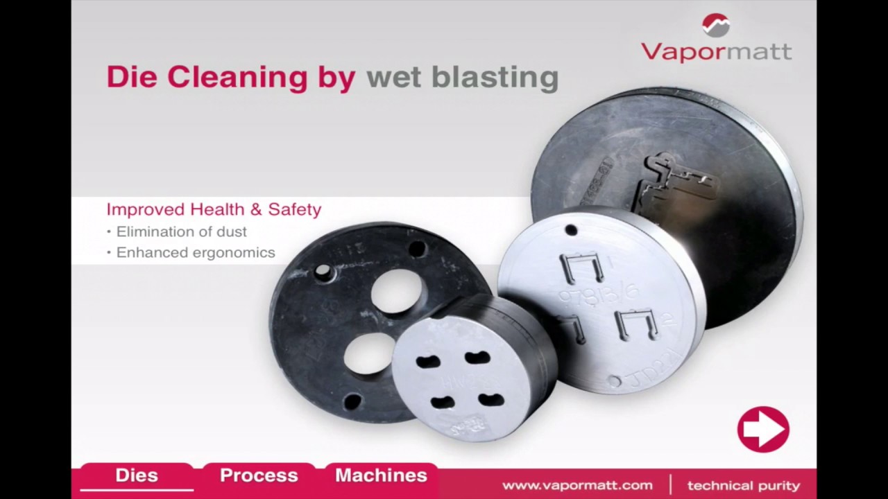 Die Cleaning by wet blasting process - YouTube