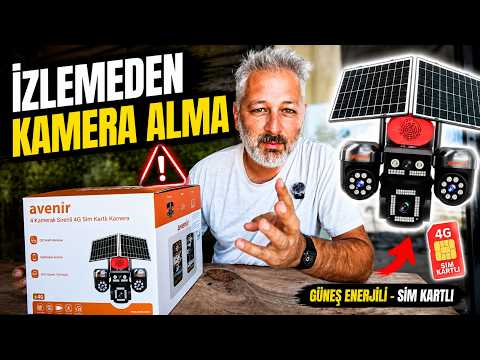 SIM Kart Tak Çalıştır! Güneş Enerjili Kamera Kurduk ve Test Ettik