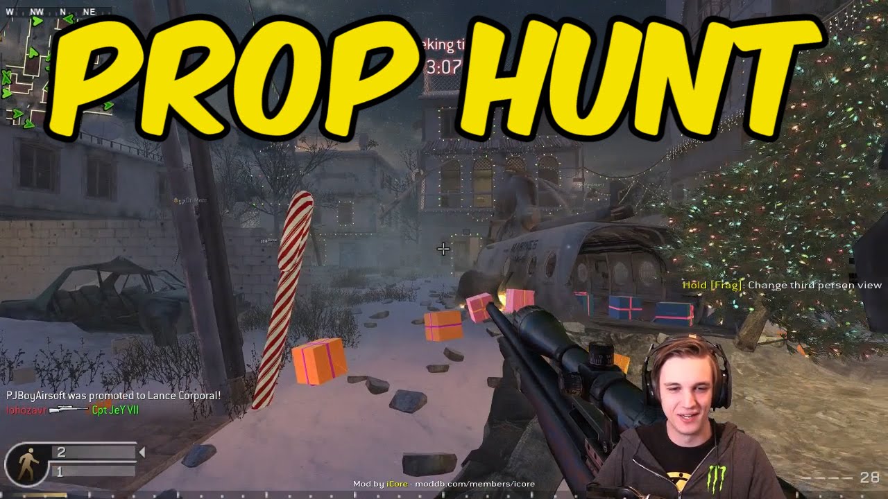 Festive Prop Hunt - CoD4 Prop Hunt Mod - YouTube