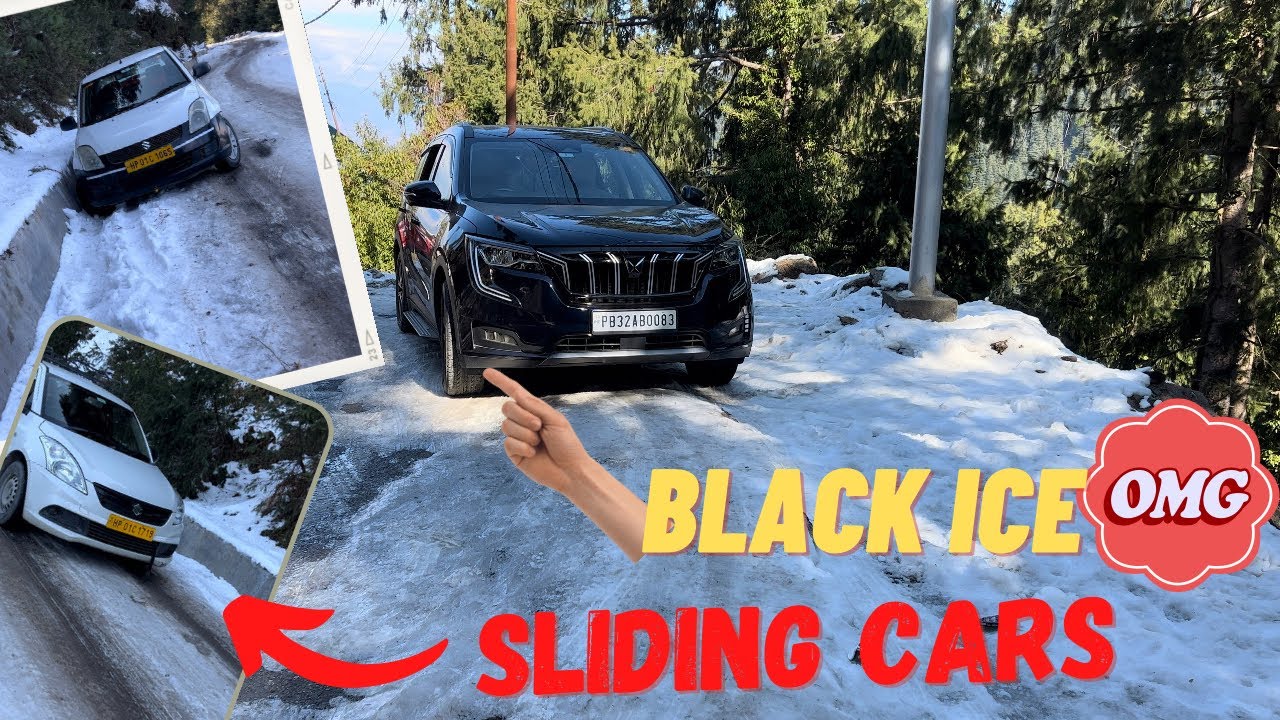 Sliding cars on Dalhousie - Khajjair road | xuv700 | Dangerous Black ...