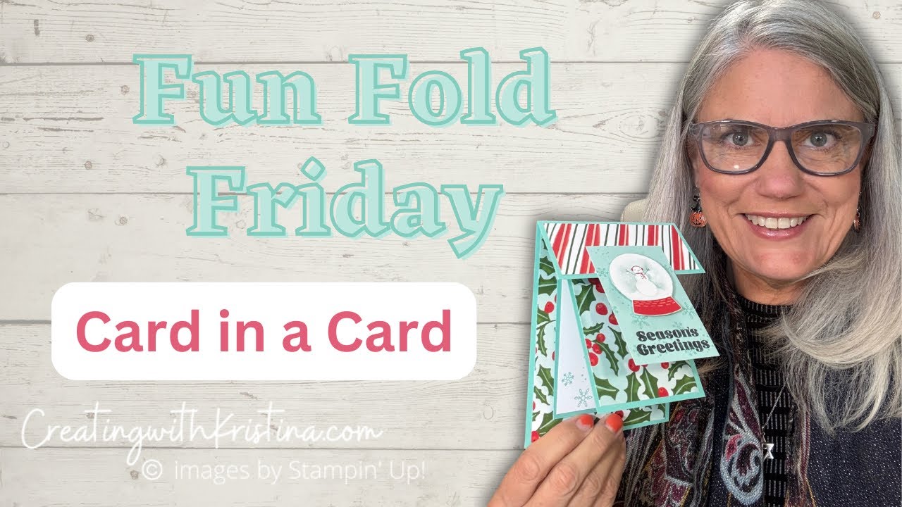 Winter Fun Fold Card Idea | Snowy Scenes Card in a Card Tutorial - YouTube