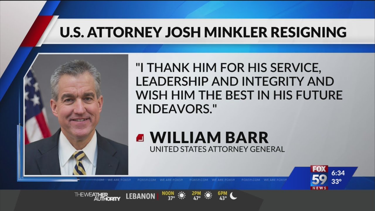 Minkler resigns as U.S. attorney - YouTube
