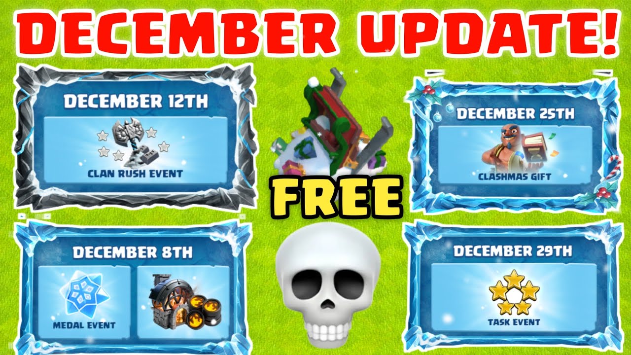 FREE DECO.....🤩 & DECEMBER SEASON EXPLAINED IN CLASH OF CLANS! - YouTube