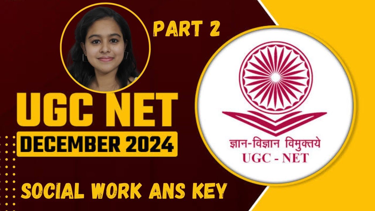 UGC NET Social Work Dec 2024||Answer Key|| Part 2 - YouTube
