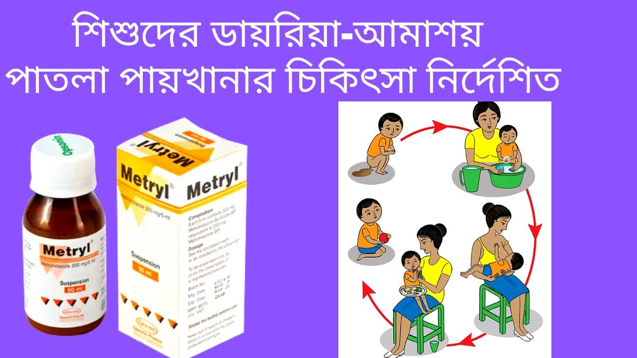 Metryl Oral Suspension শিশুদের ডায়রিয়া আমাশয় এবং পাতলা পায়খানার ...