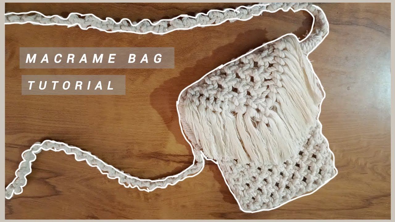 macrame mobile bag | sling bag | macrame bag tutorial | easy handmade ...