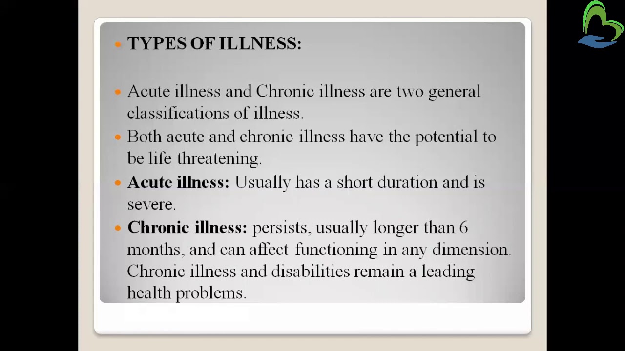 KNOWLEDGE NURSING | ILINESS AND ILINESS BEHAVIOURS - YouTube