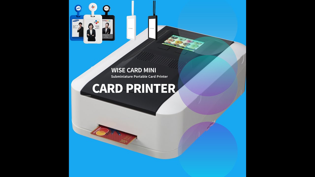 ID CARD PRINTER WISE CARD MINI - YouTube