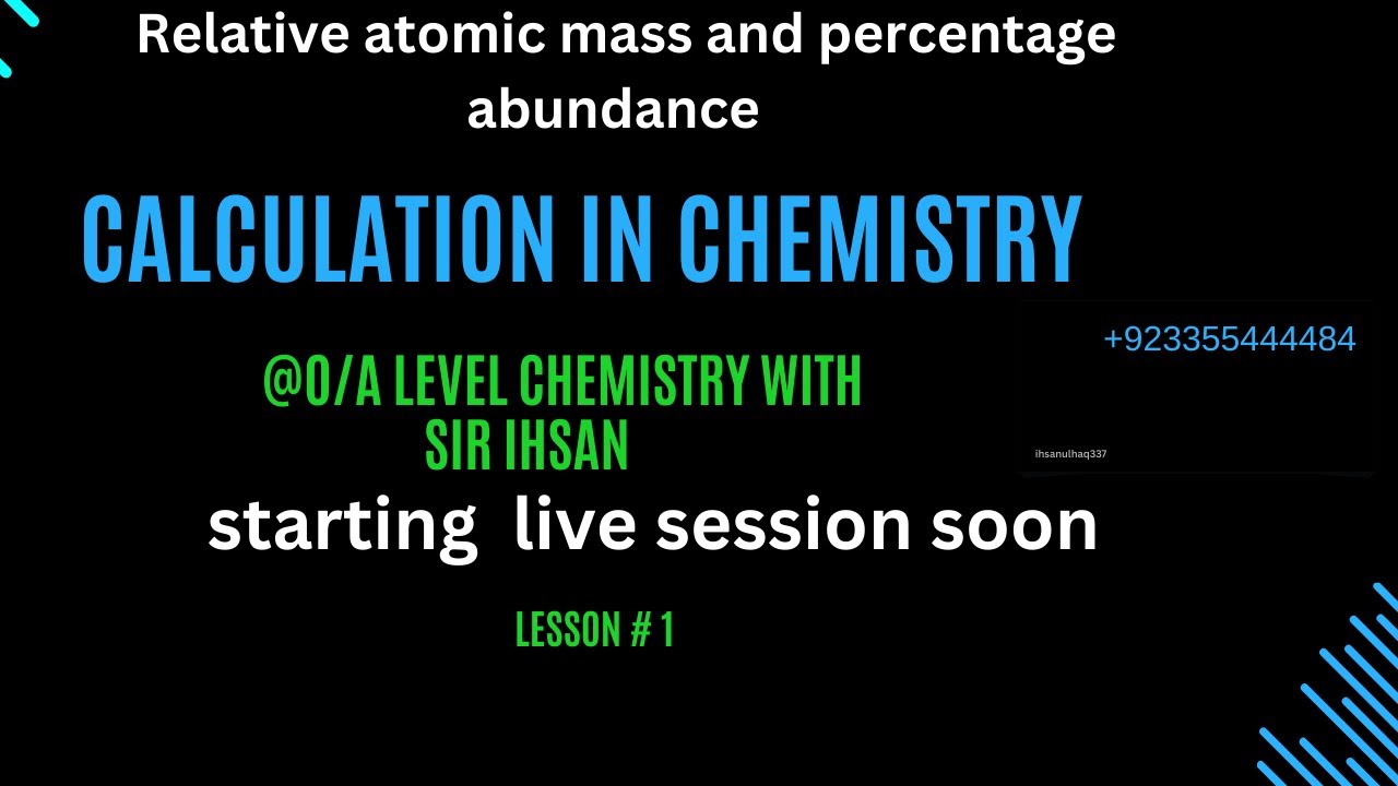How to calculate relative atomic mass and %age abundance of element ...