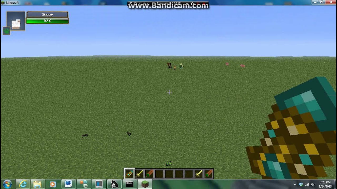 Minecraft mob battle specter lord vs minotuar boss - YouTube