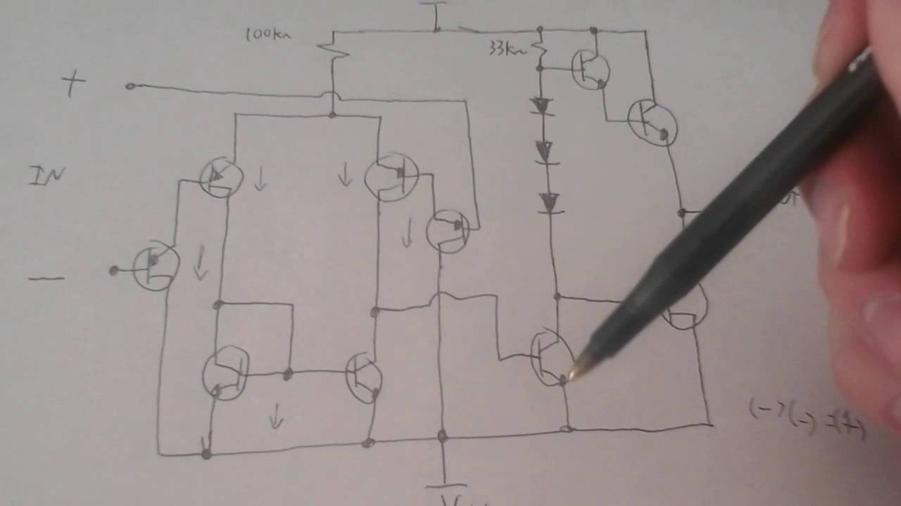 Inside of the operational amplifier - YouTube