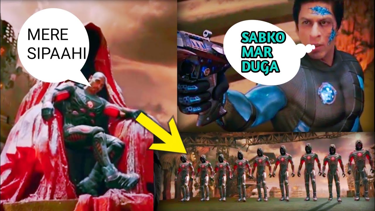 Ra.One Vs G.One || Ra.one movie end scene ||Shahrukh Khan Vs Arjun ...