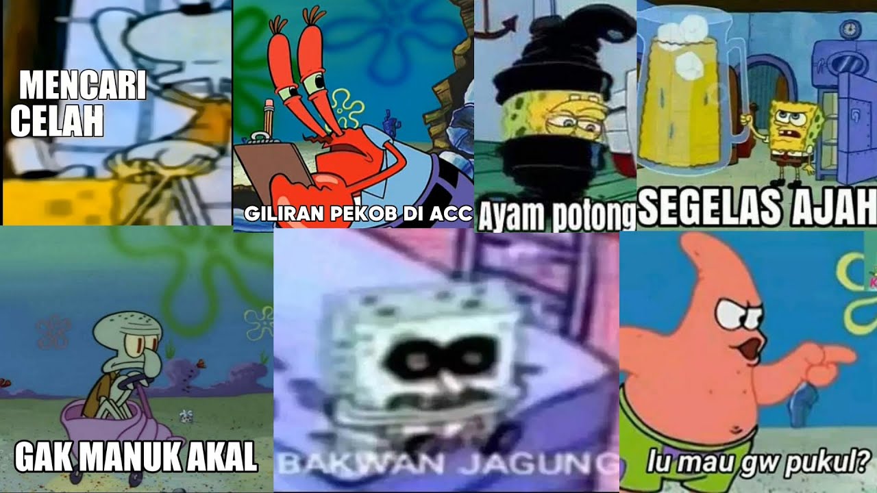 Kumpulan Doksli Stiker Meme Spongebob #7 - YouTube