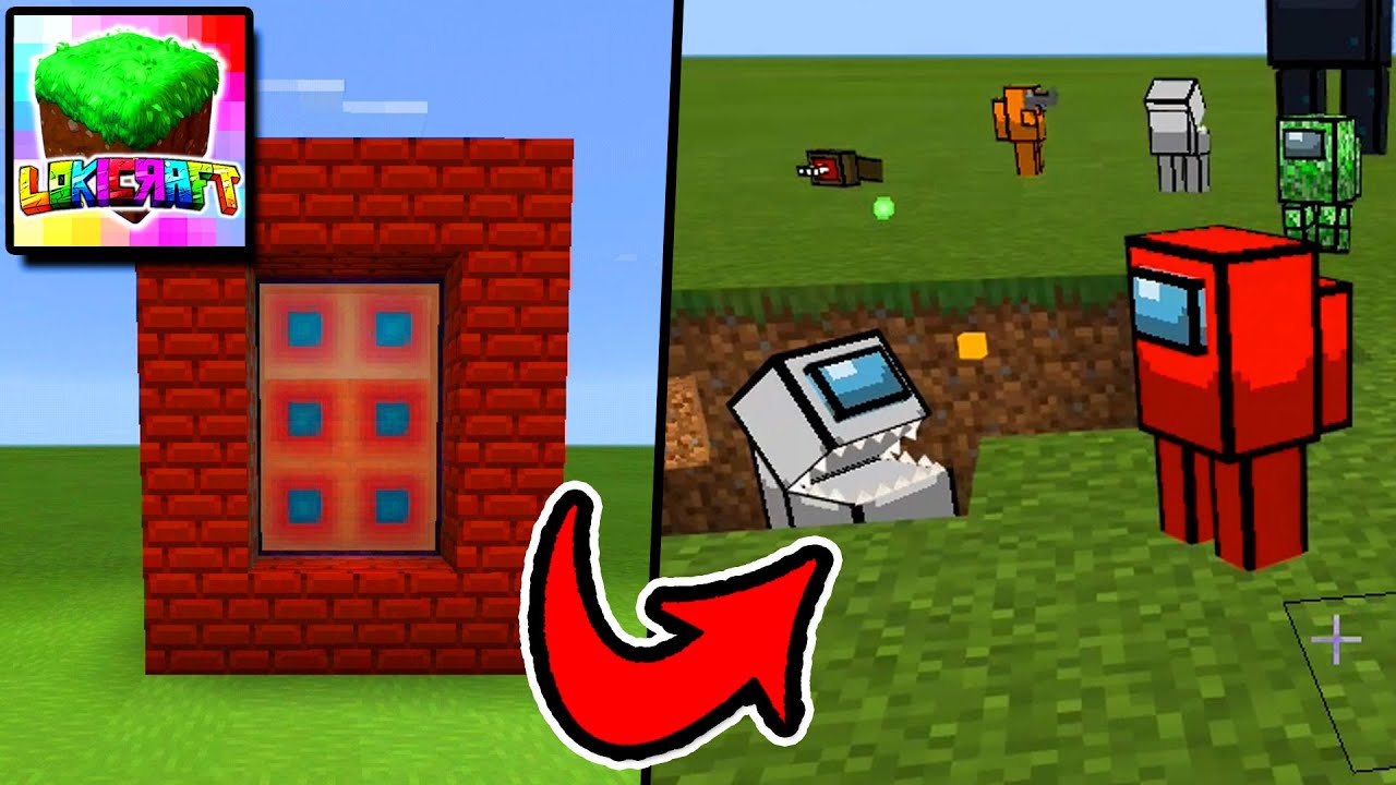 How To Make a Portal To The Among Us Dimension in LokiCraft - YouTube