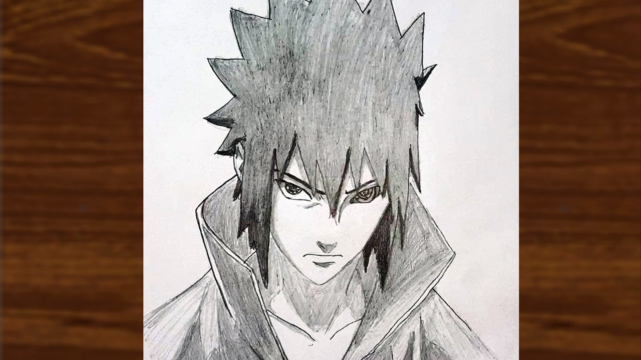 Sasuke Uchiha Pencil Sketch | Full Shading & Line Art Tutorial - YouTube