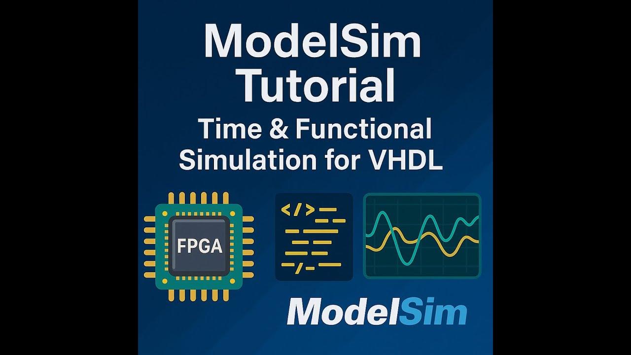 شرح برنامج modelsim من أجل أنشاء محاكاة زمنية ووظيفية لاكواد VHDL - YouTube