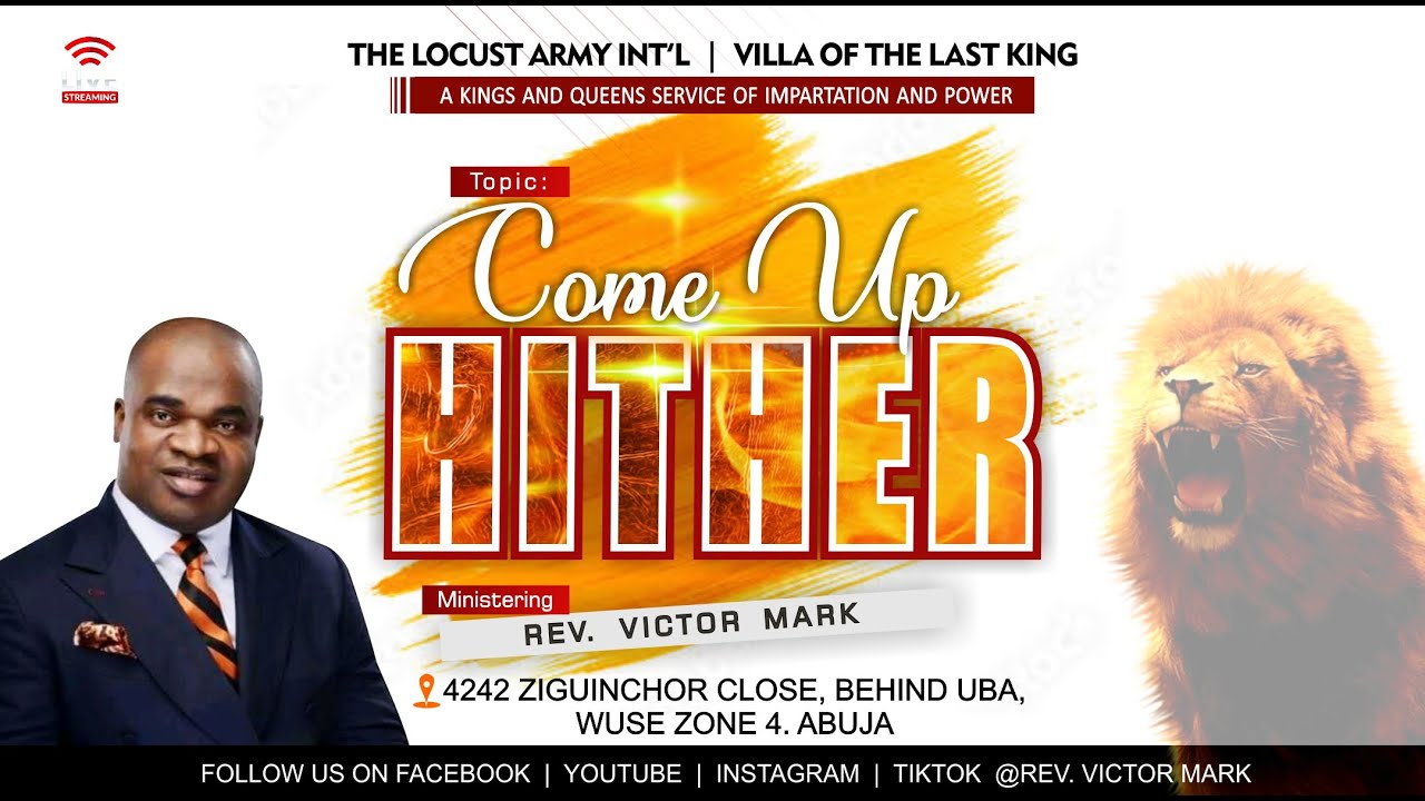 COME UP HITHER | REV. VICTOR MARK - YouTube