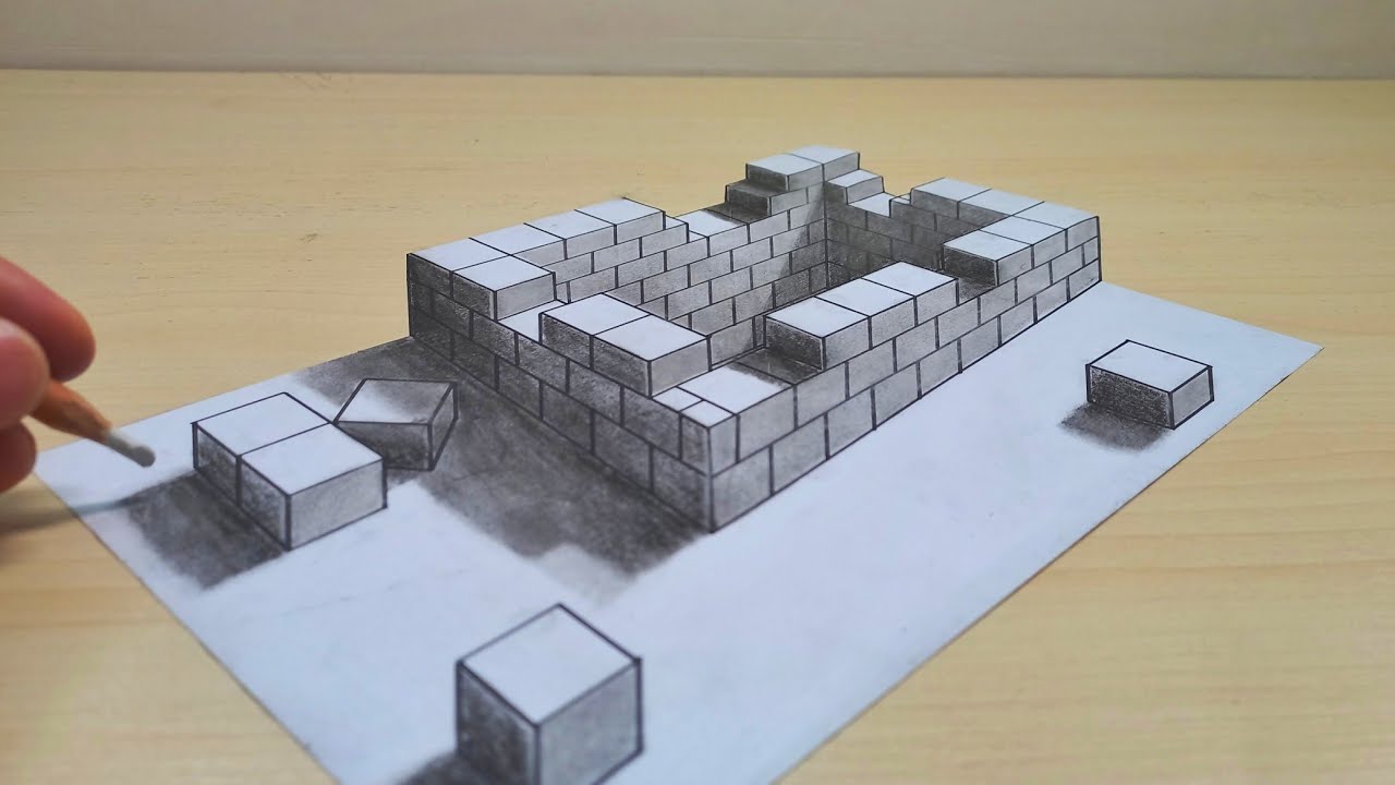 Learn How to Draw 3D impossible shapes drawing on paper - YouTube