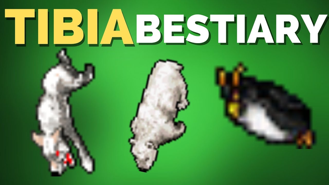 TIBIA BESTIARY Penguin, Polar Bear, Winter Wolf - Svargrond - YouTube