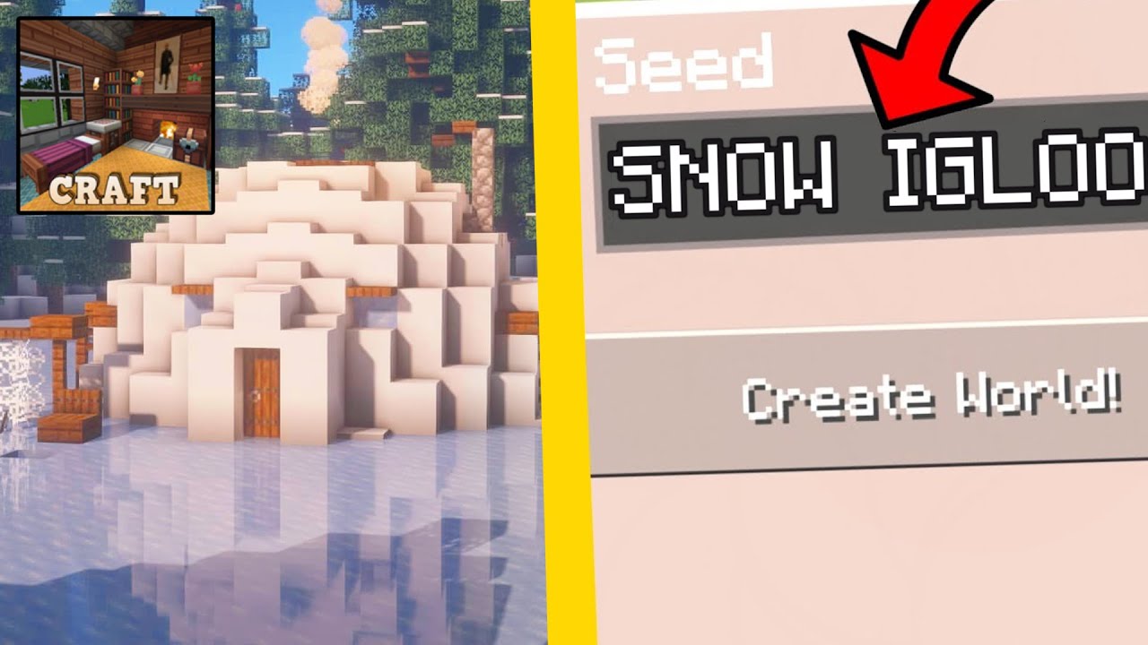 Best SNOW IGLOO SEED in Super Crafting and building 2020 (Snow Village ...