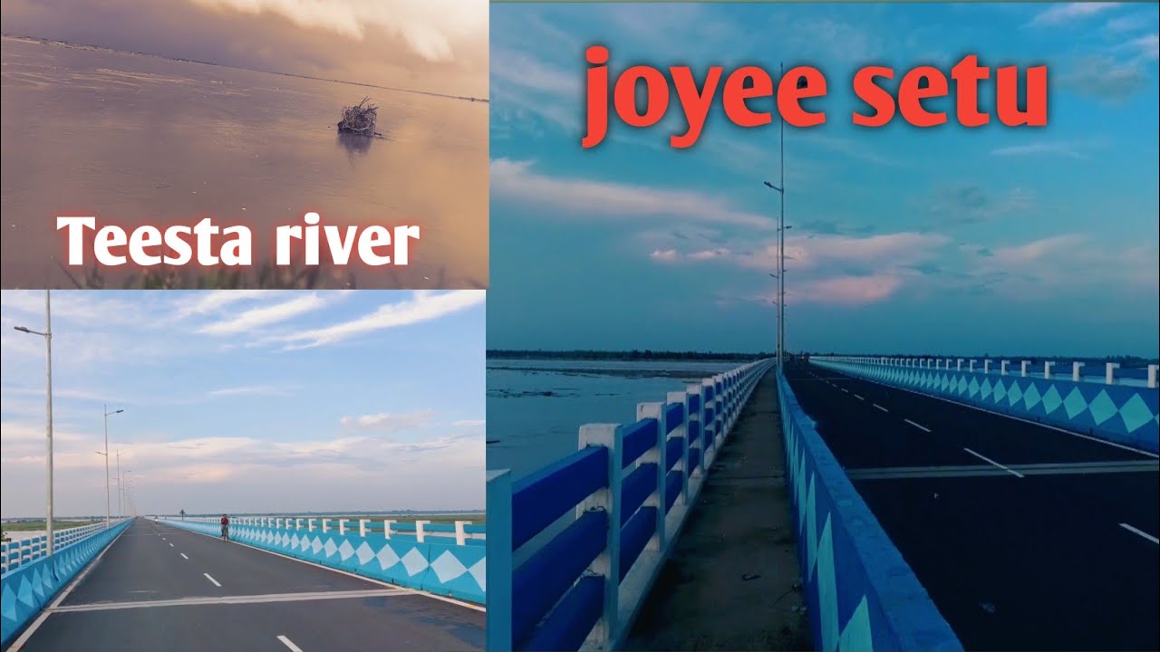 Joyee setu# Teesta river #Longest River Bridge of West Bengal# R.G ...