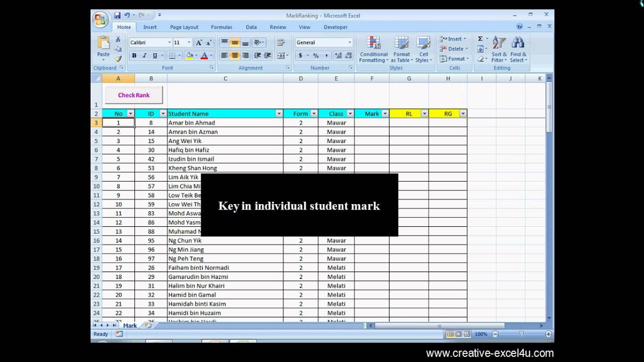 Identify Student Rank - YouTube