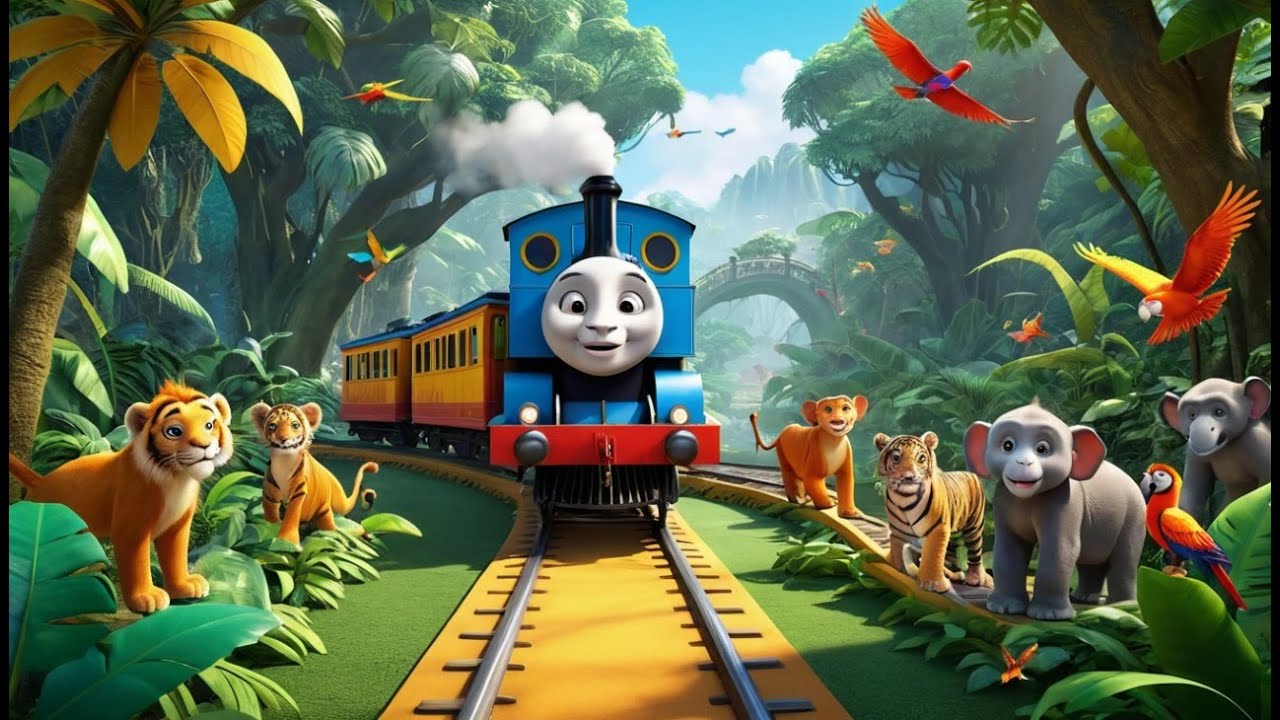 Play Safe with Baby & Animals in Magic Forest Train | Fun Kids Safety ...