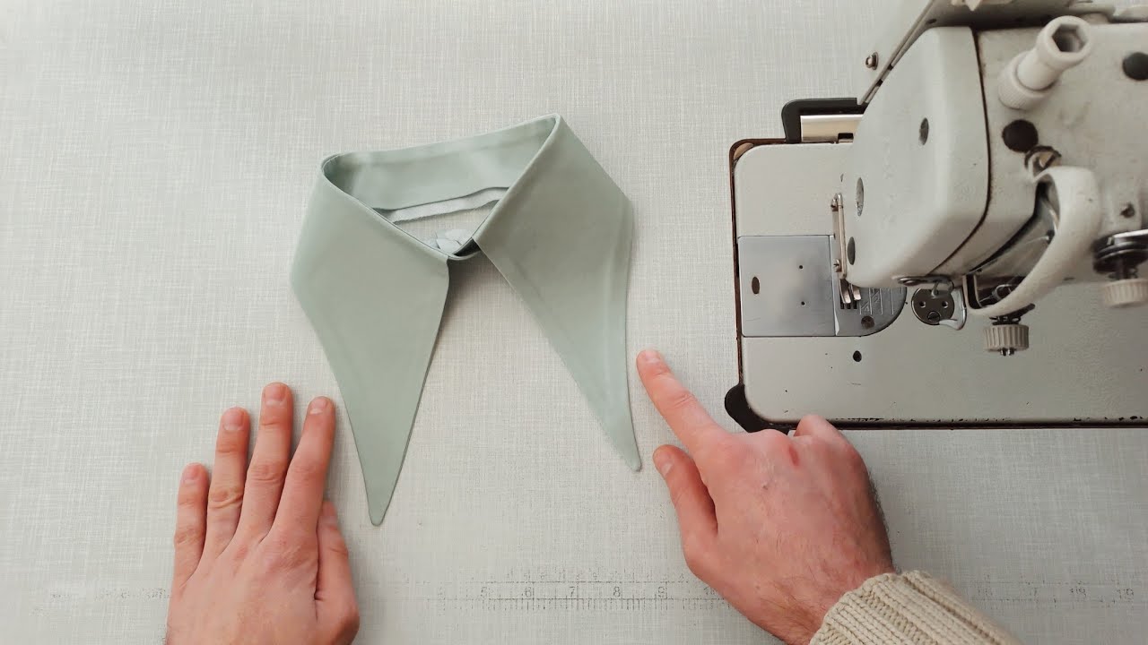 All you need to know about sewing a collar. collar stitching - YouTube