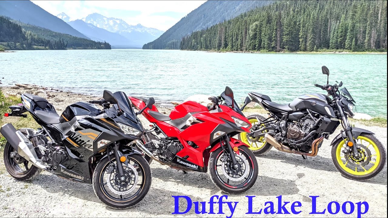 DUFFY LAKE LOOP on BIKES - Police on Sea to Sky Hwy - Wildfire - Burnt ...