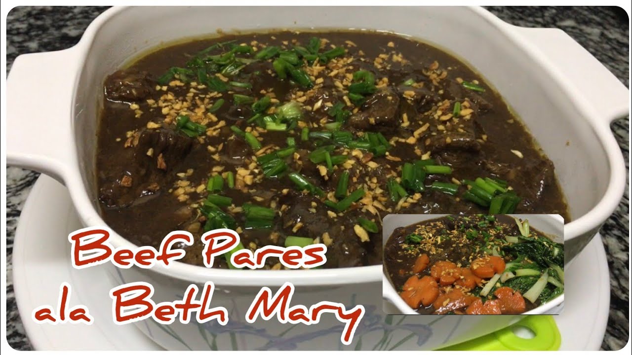 Cooking BEEF PARES ala Beth Mary | How to cook Beef Pares Using Only ...