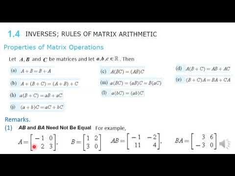 Linear Alg Lec 6 - YouTube