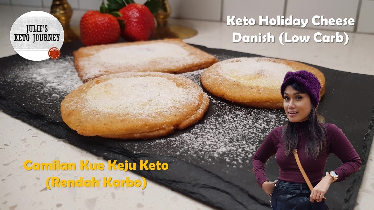Keto Holiday Cheese Danish (Low Carb) - Camilan Kue Keju Keto (Rendah ...