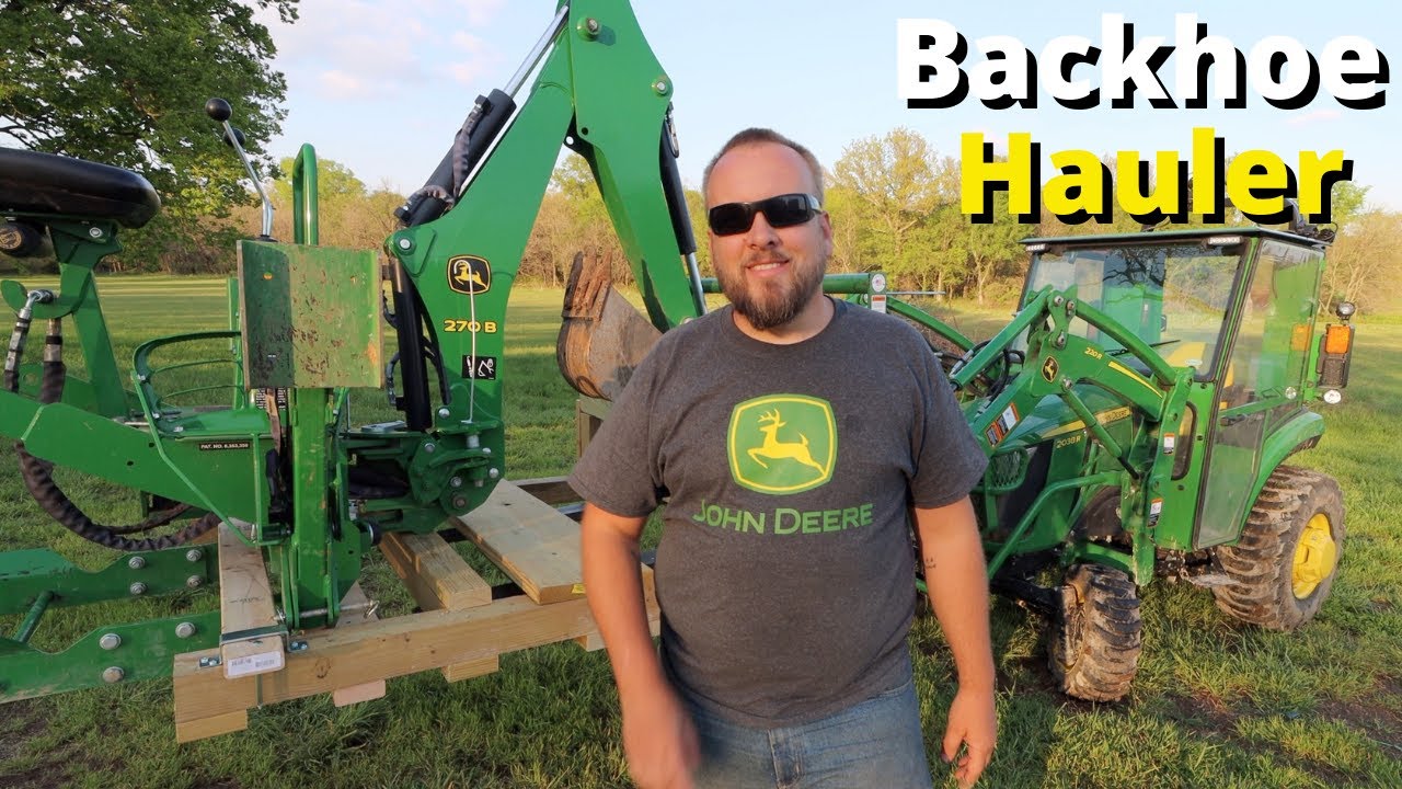 Homemade Backhoe Hauler - YouTube