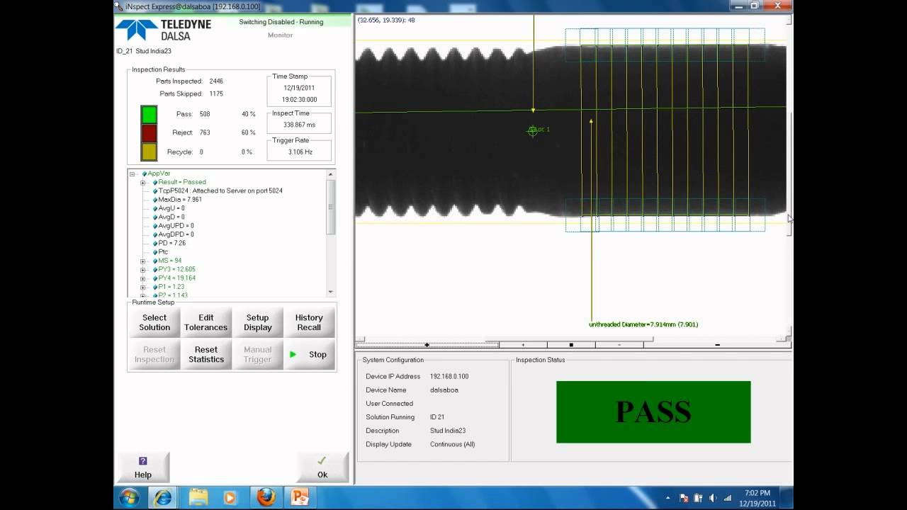 Stud Measurement Inspection | Machine Vision - YouTube
