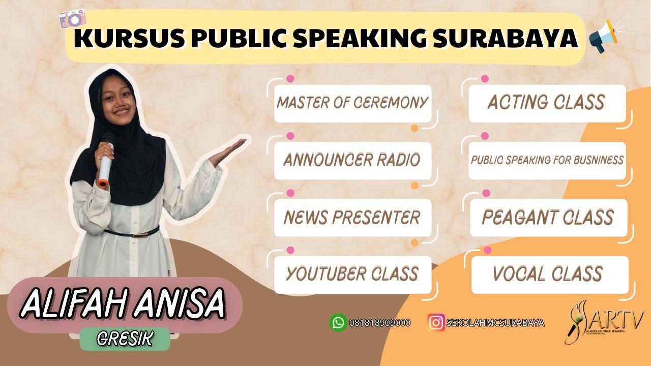 ALIFAH ANISA Y (PRO) MURID ARTV SCHOOL SEKOLAH MC SURABAYA - 0818 1890 ...
