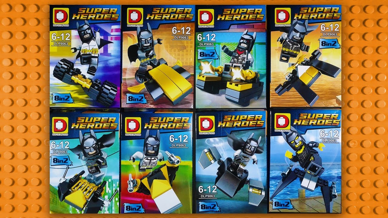 LEGO Batman Minifigures (knock-off) DLP9063 - YouTube