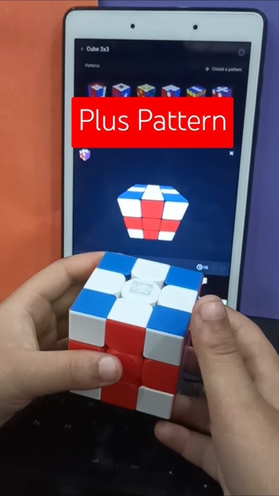 Cube Solver Making Plus Pattern in Rubiks Cube😱#rubikcube #shorts #cubing #pattern #tutorial # ...