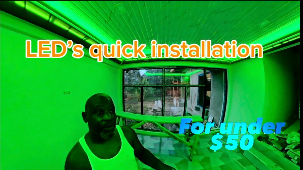 LED lights simple install 20mins - YouTube