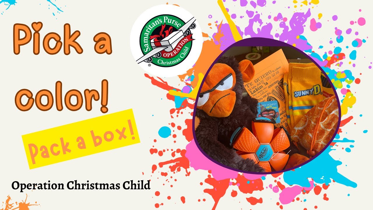 Operation Christmas Child - Pick a color! Pack a box! Boy 10-14 🧡 2024 ...
