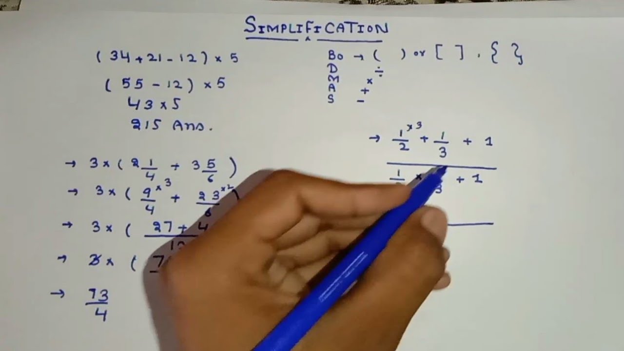 Simplification According To BODMAS Rule Part 2 YouTube simplification-according-to-bodmas-rule-part-2-youtube