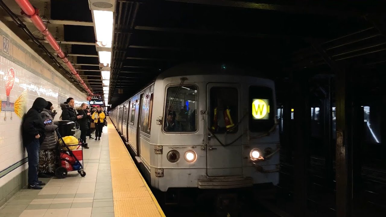 MTA New York City Subway : Whitehall Street Bound R46 W Train @ 28th ...